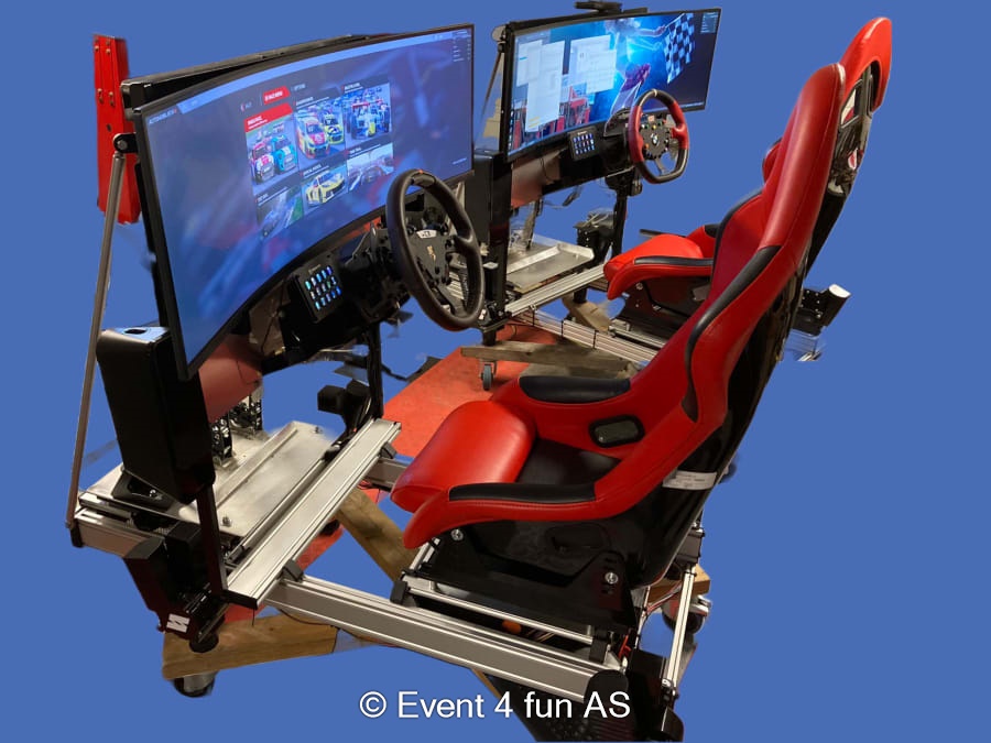 Utleie av landets beste VR-simulatorer VR-brillene. Berg- og dalbane,